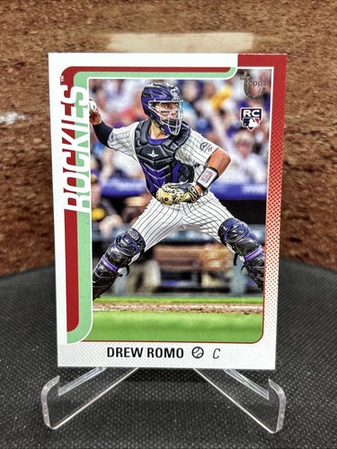 Drew Romo /99 Rookie Vintage Stock Retro 2025 Topps Series 1 RC Rockies ...