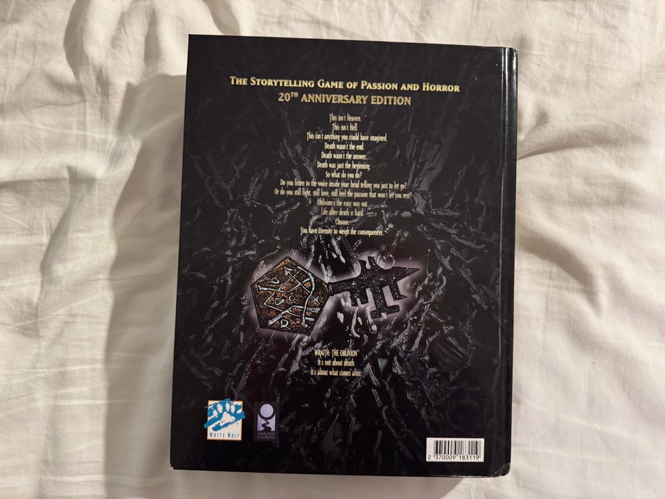 Wraith the Oblivion 20th Anniversary Edition White Wolf World of ...