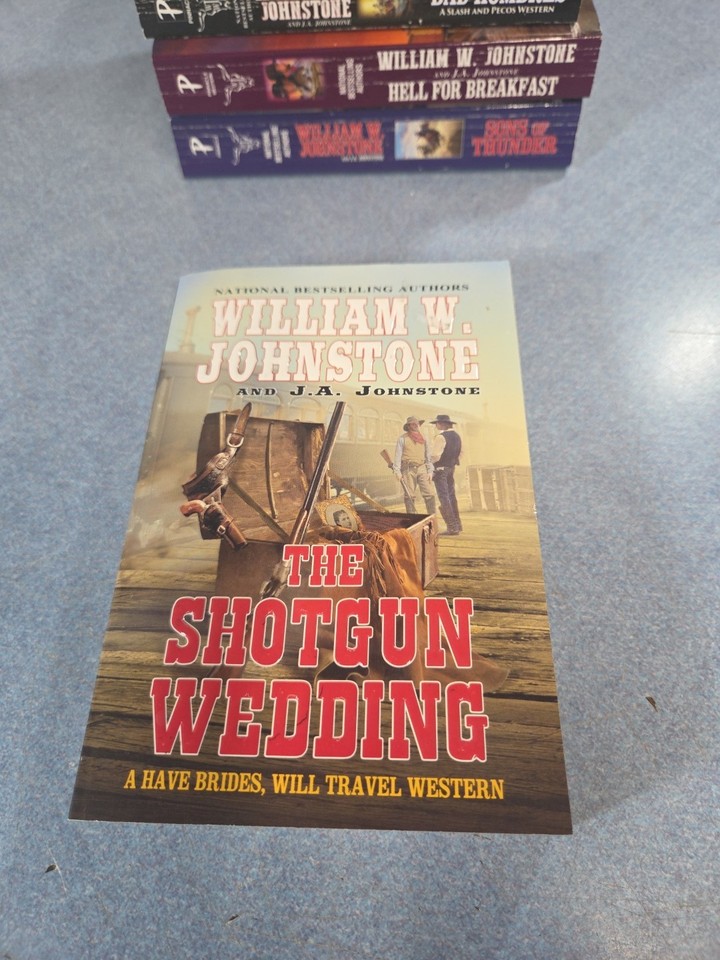 Lot Of 17 WILLIAM W JOHNSTONE Western Books Paperbacks Cowboy Westerns ...