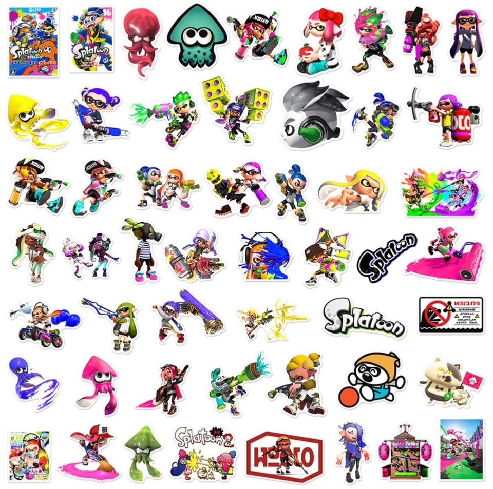 50pcs Splatoon / Splatoon 3 Stickers Stickers Decal Merch Waterproof ...