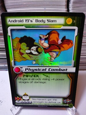 DBZ CCG DRAGON BALL Z ANDROID 19'S BODY SLAM #3 LIMITED FOIL SCORE CARD ...
