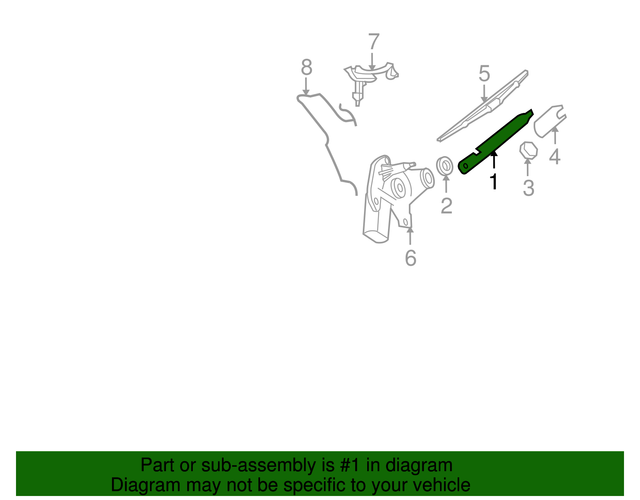 Mercedes-Benz 2128201244 Genuine OEM Wiper Arm for sale online | eBay
