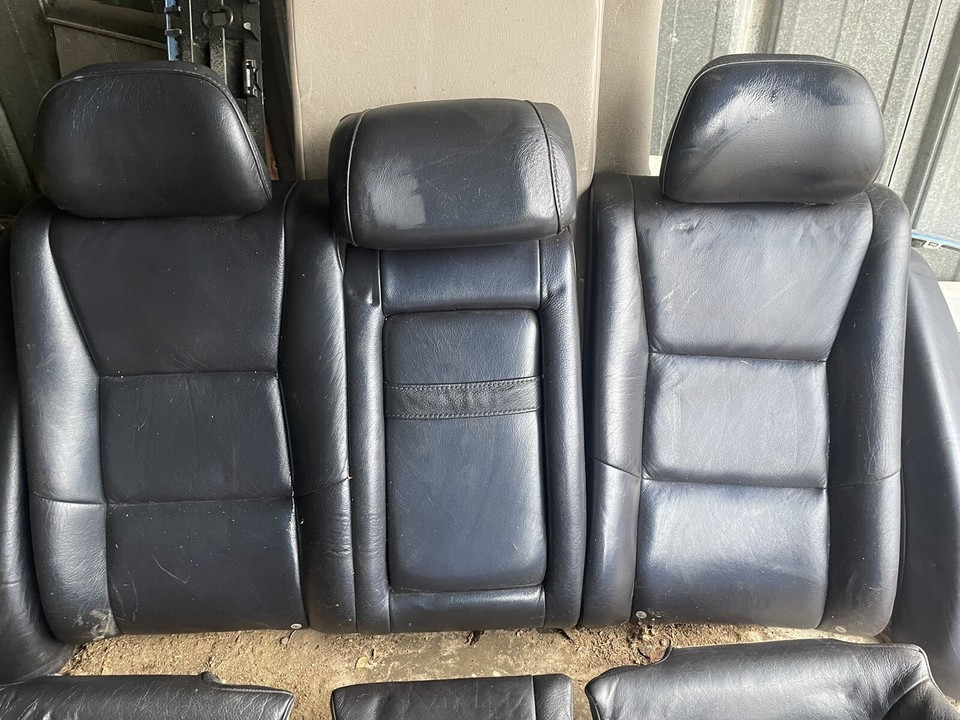 2005 2006 2007 Volvo S60R S60 Rear Seat Nordkap Blue Leather Back Bench ...
