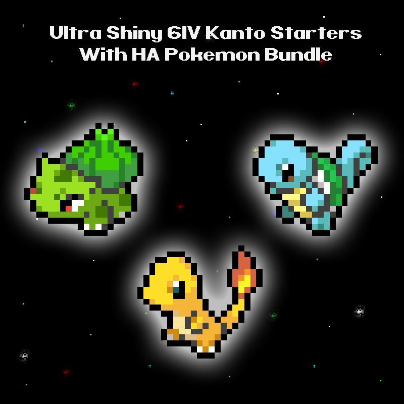 8 Bit Pokemon Starters