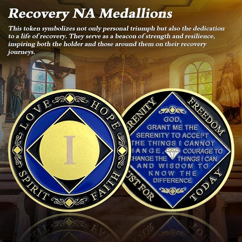 Personalized AA NA Medallion Recovery Chips Narcotics Anonymous Coin ...