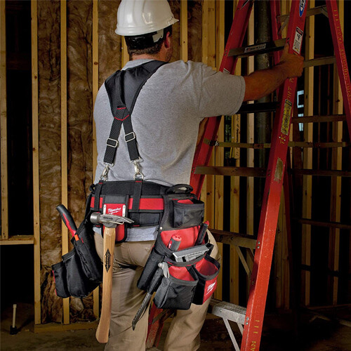 Milwaukee 48-22-8120 Contractor Padded Work Belt with Suspension Rig ...