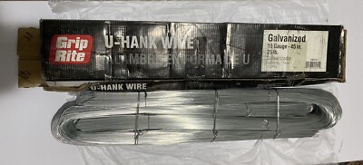 GRIP RITE Wire U Hank 18 Gauge 45 Inches Wire | eBay