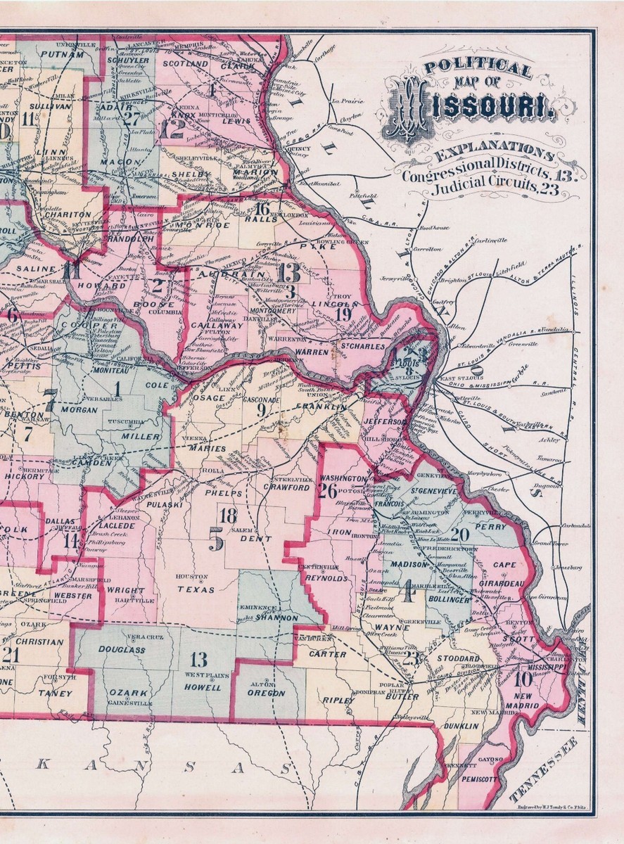 Pulaski County Missouri Map