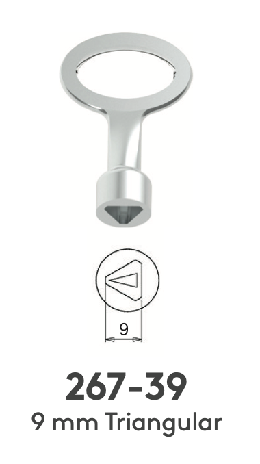 LOT OF 5, Steel Triangle Socket Spanner Key for 9 mm Panel Lock Mesan ...