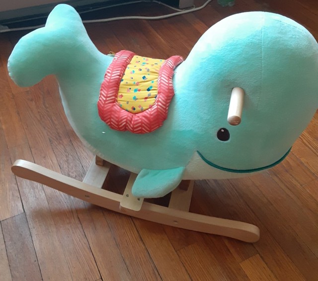 B. Toys Rodeo Rocker 18m Children's Echo The Whale Rocking Horse for ...