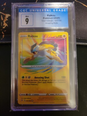 Raikou Pokemon 2020 Vivid Voltage CGC Amazing Rare Mint 9 | eBay