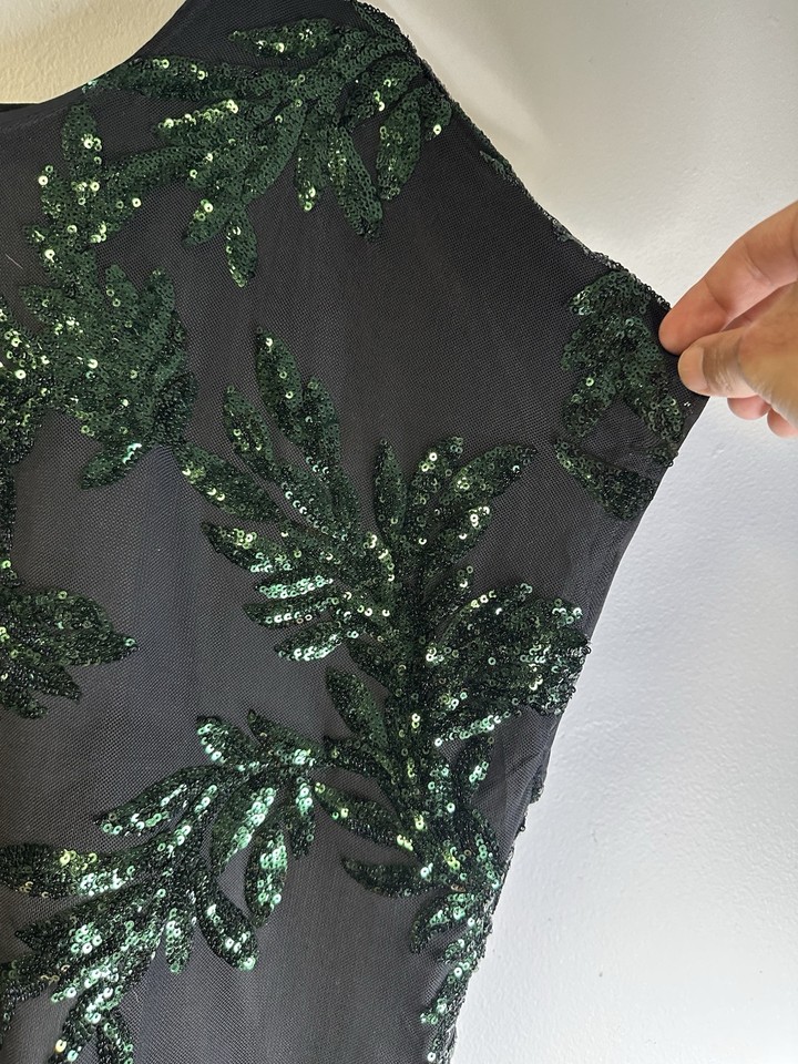 Cable & Gauge Top Size 2X Sequin Leaf Blouse Straps | eBay