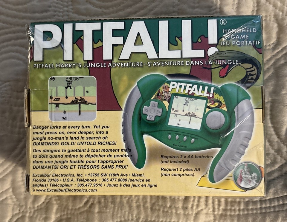 Pitfall Handheld Electronic Video Game by Excalibur New In Box! RARE ...