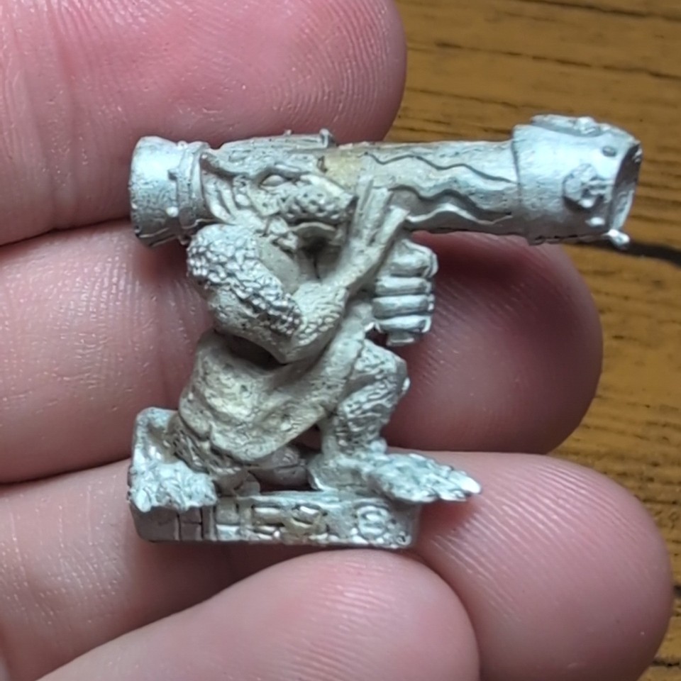 Ratman Bazooka - HHG 1994 - Skaven Metal Wargaming Miniature Target ...