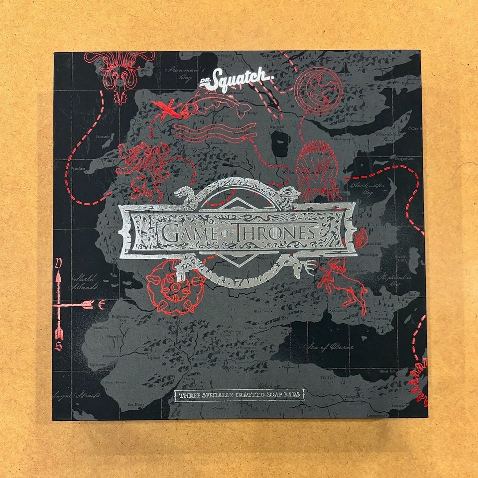 GAME OF THRONES » Dr Squatch Special Edition Soaps w/ Collector's Box ...