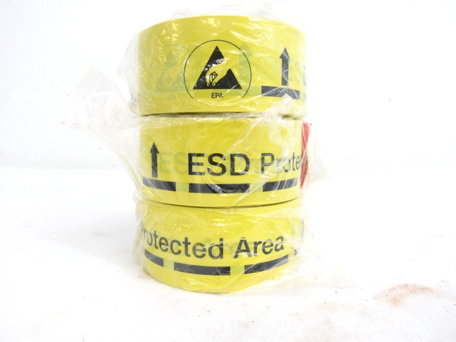 Lot of 3 Yellow ESD Protected Area Industrial Marking Tape 30-1 | eBay