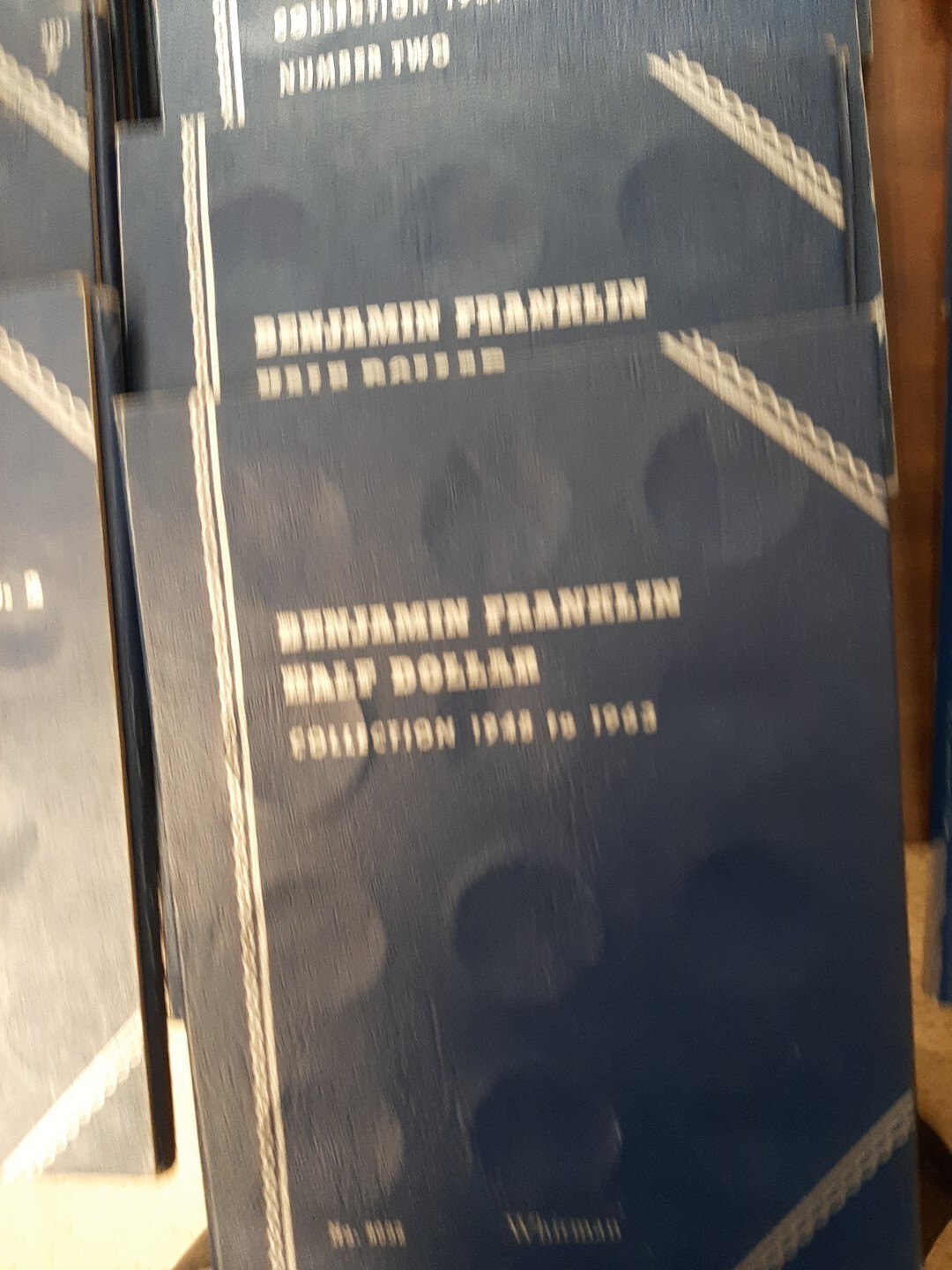 LOT OF 21 WHITMAN COIN FOLDERS NICE VARIETY NO COINS PUSH IN TYPE INFO ...