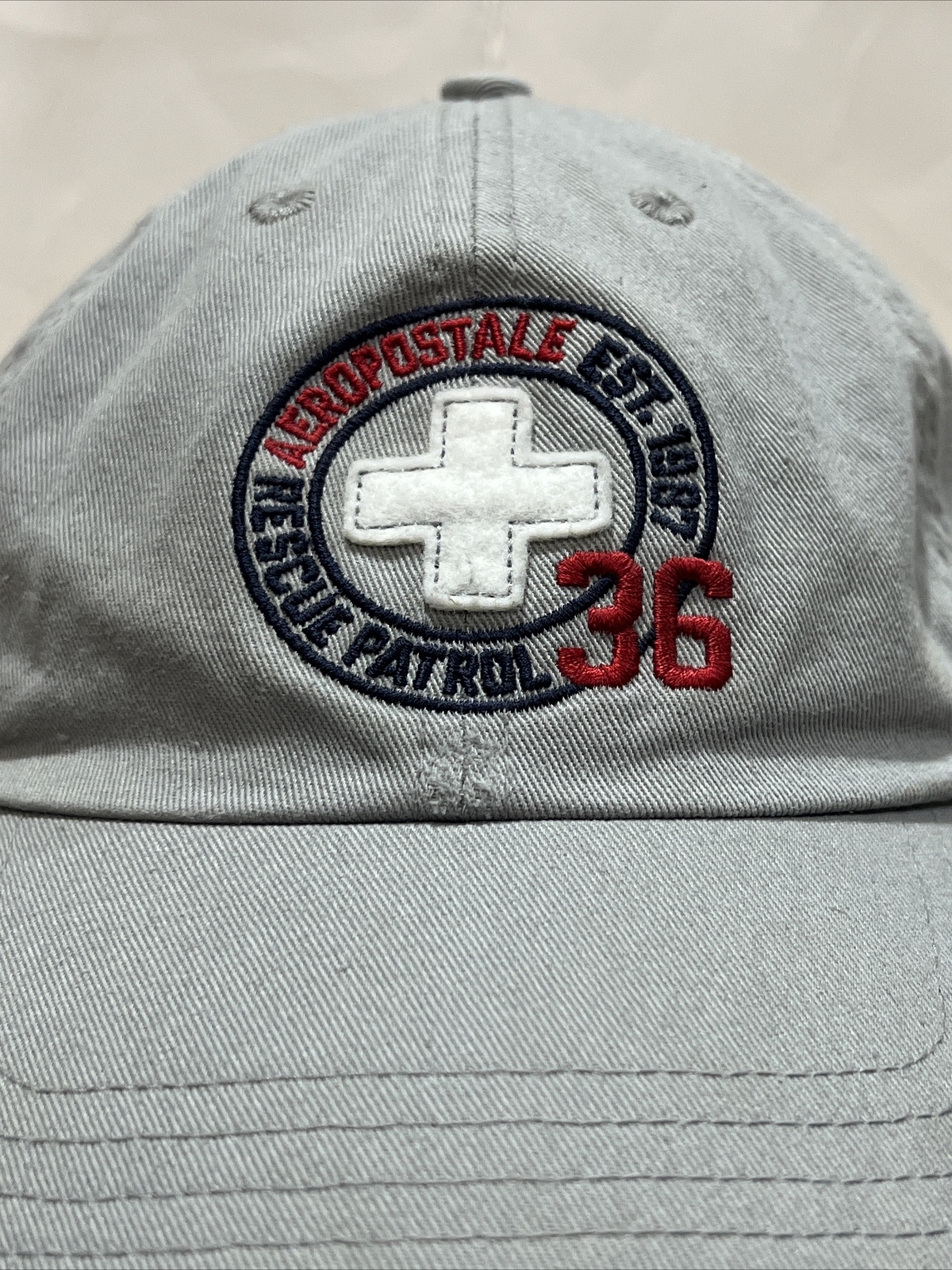 Aeropostale EST 1987 Rescue Patrol 36 Gray Baseball Cap | eBay
