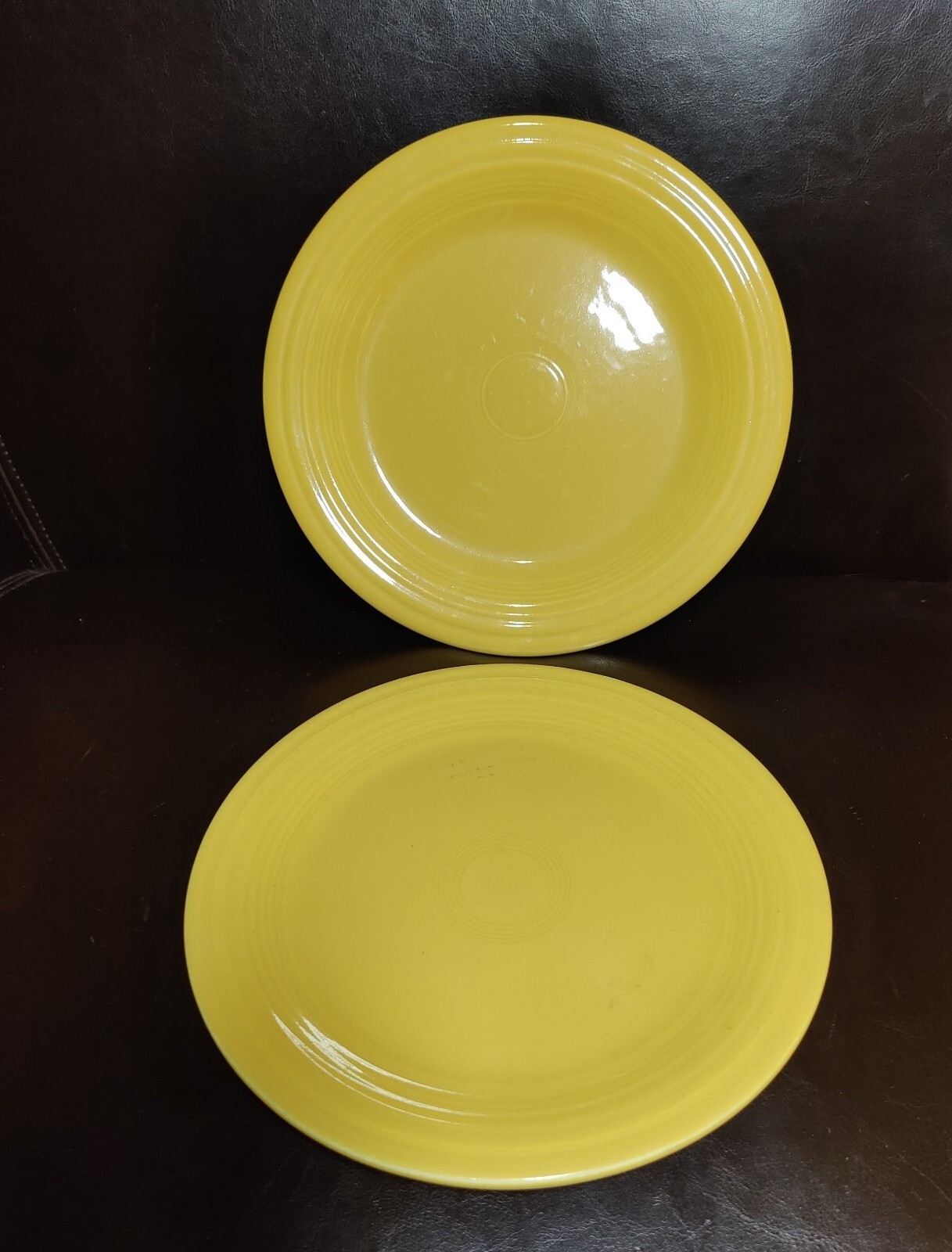 Vintage FIESTA YELLOW 10" DINNER PLATES Lot of 2 Fiestaware | eBay