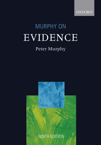 Murphy on Evidence, Murphy, Peter 9780199281138 | eBay