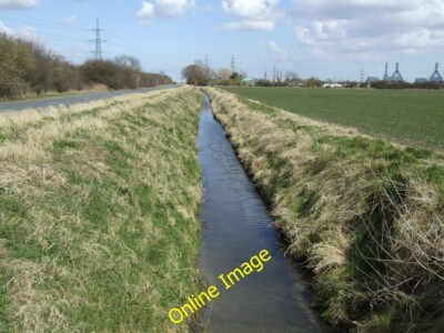 Photo 6x4 Drain beside South Marsh Road Stallingborough c2013 | eBay UK