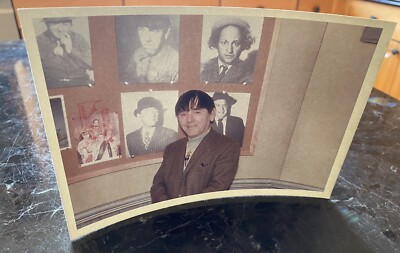 3 STOOGES MOE HOWARD CANDID PHOTO 1968 FUN HOUSE SHOW JOE BOLTON WPIX ...