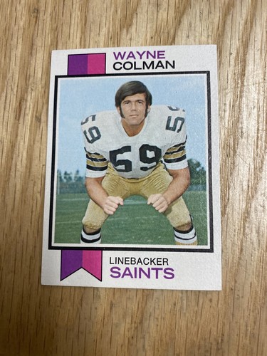 1973 Topps Football Wayne Colman Saints Card #23 | eBay