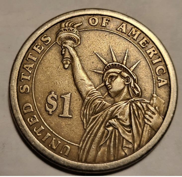 2007D George Washington 1st Pres Gold Dollar Coin Upside-Down Edge ...