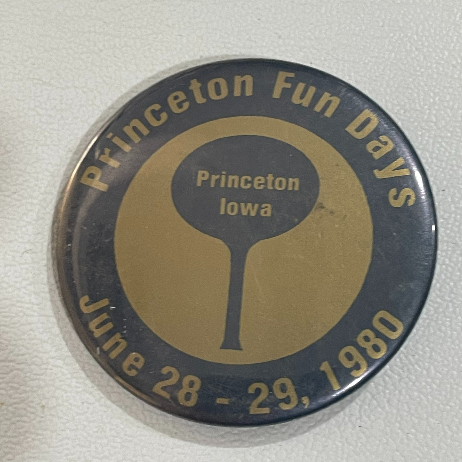 VINTAGE 1980 PRINCETON FUN DAYS Princeton Iowa Pinback Button C366 | eBay