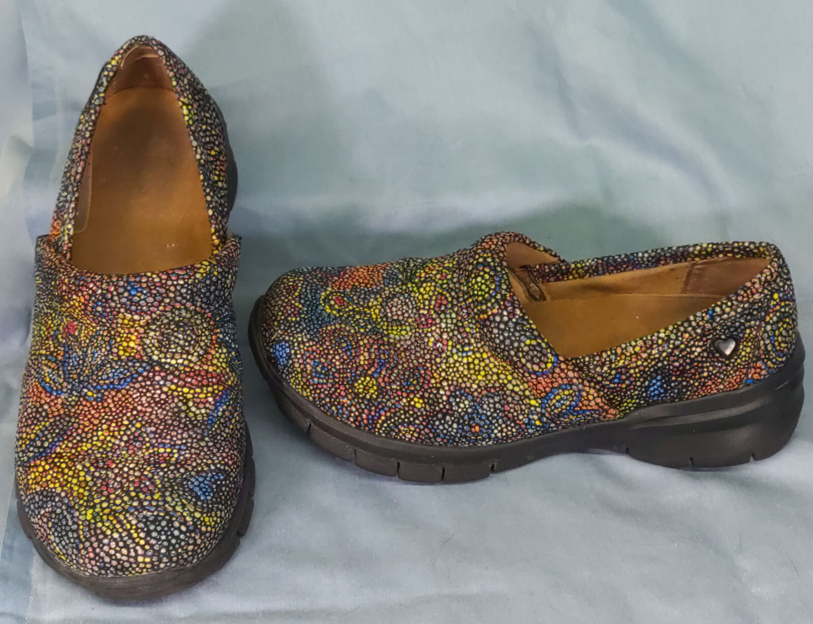 7.5 M NURSE MATES MULTI-COLORED LOAFERS CLOGS MUST C SHOES! ZA723 | eBay