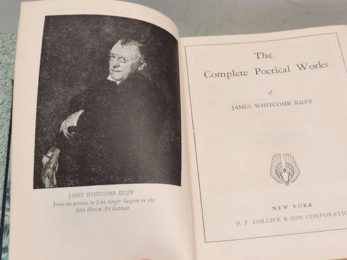THE COMPLETE POETICAL WORKS of JAMES WHITCOMB RILEY 1932 | eBay