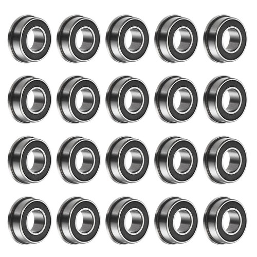 20pcs FR188-2RS Flanged Ball Bearing 1/4" x 1/2" x 3/16" ABEC1 Flange ...