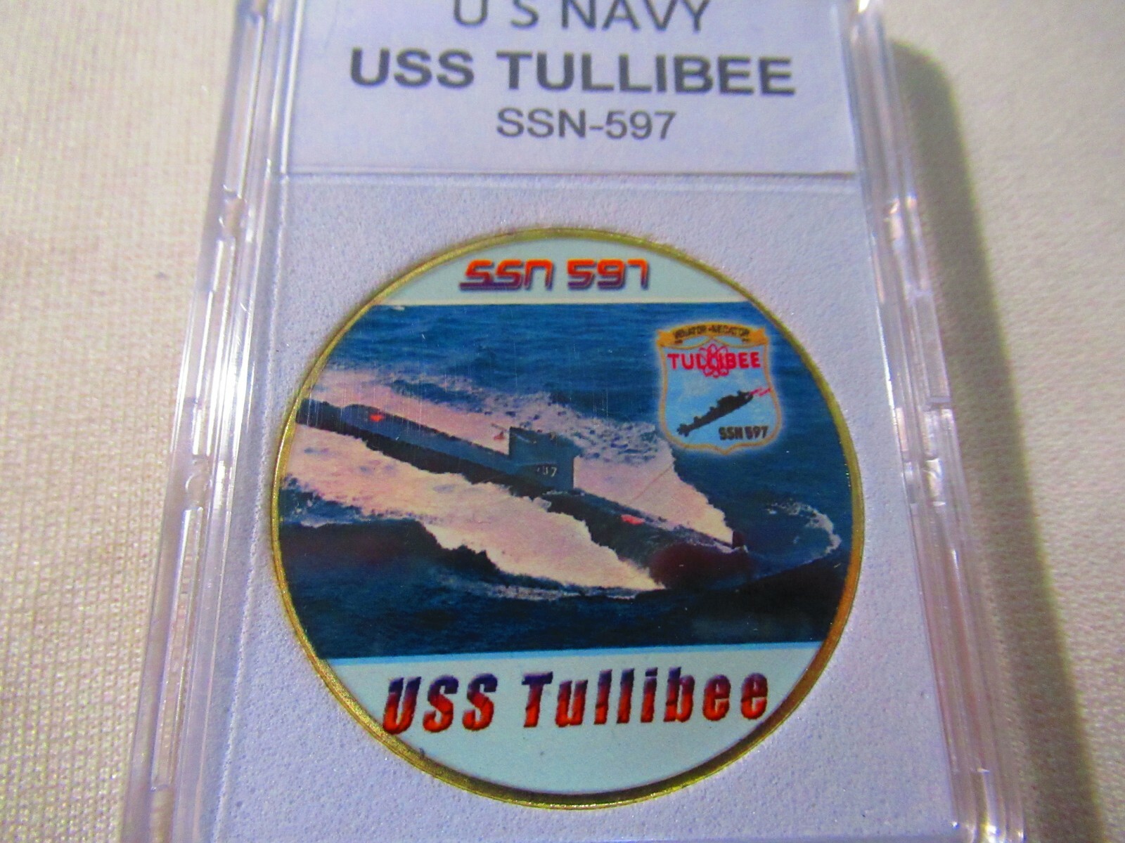 US NAVY SUBMARINE- USS TULLIBEE / SSN-597 Challenge Coin | eBay UK