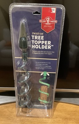 Twist on Tree Topper Holder SEALED PKG Use On Live Or Artificial Tree ...