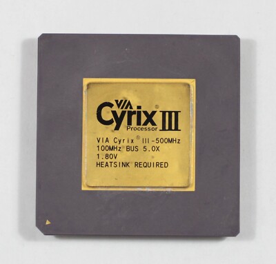 Socket 370 CPU - VIA Cyrix III 500MHz - Samuel - TESTED - NO TARIFF | eBay