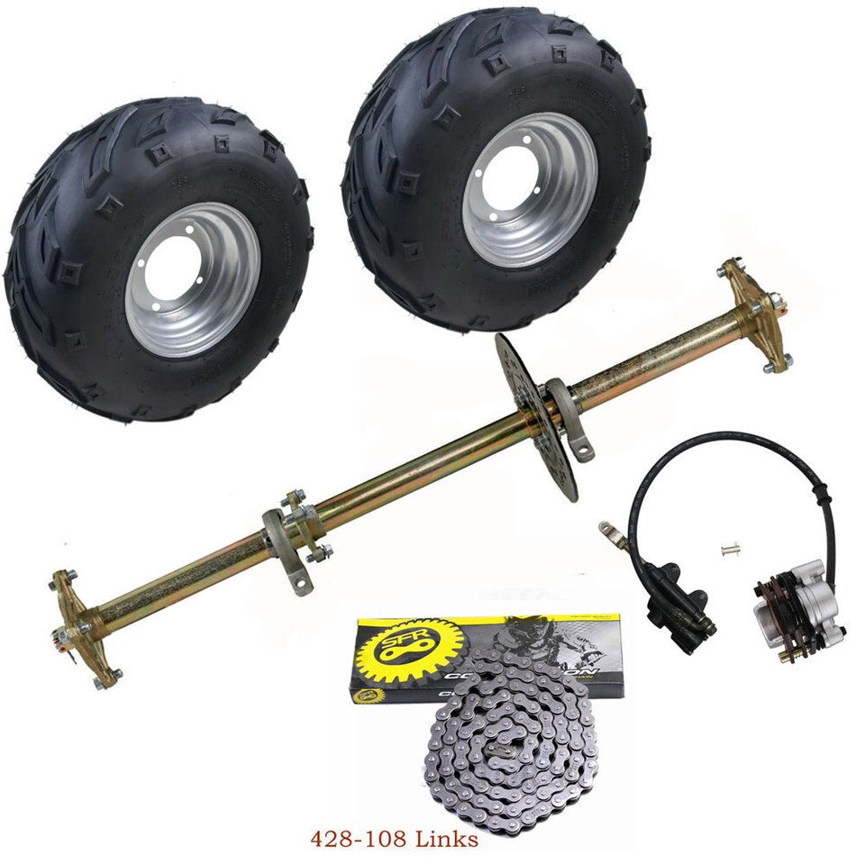 815mm Drift Rear Live Axle Kit Wheels Hubs Tire Sprocket ATV Quads Go ...