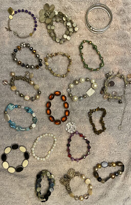 Lot Of Assorted Jewelry (Bracelets) 18 Count | eBay