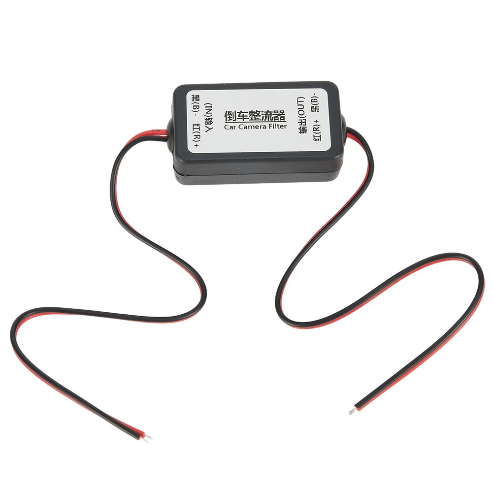 Enhance Video Signal Output with For Car Camera Filter 12V Power ...