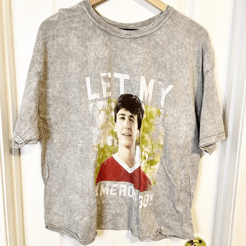 True Vintage Womens Top Large Gray Ferris Bueller's Day Off "Let My ...