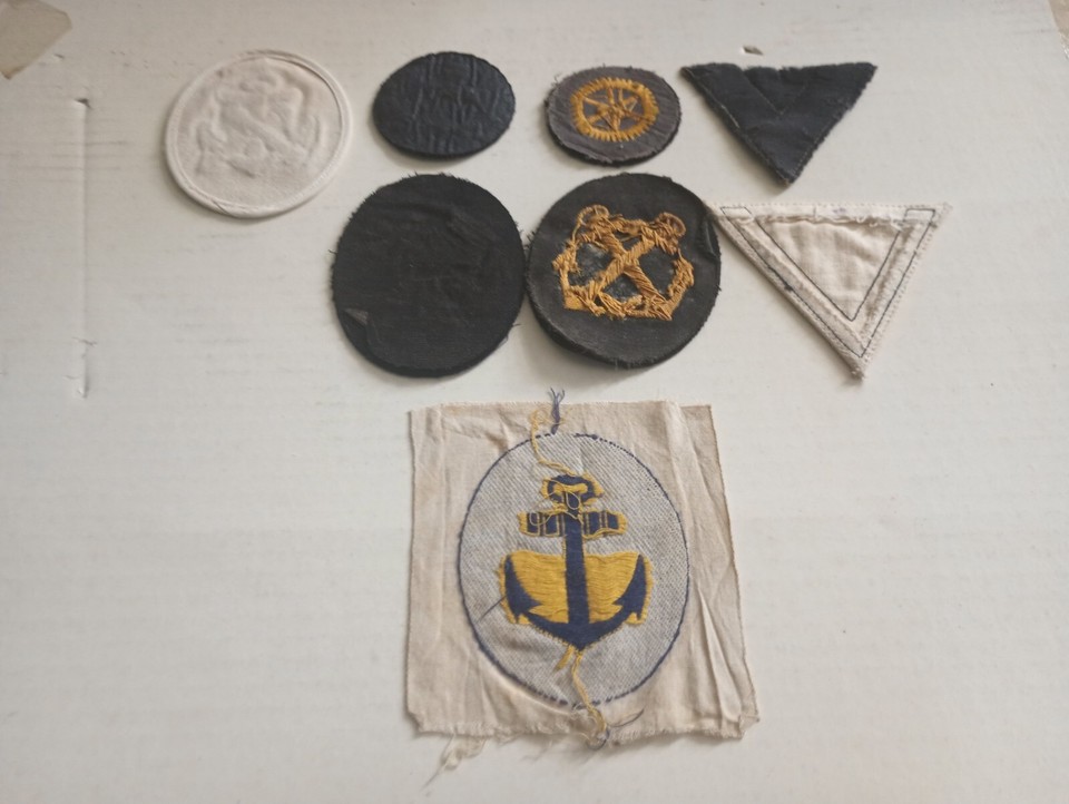 ww2 german uniform patches krigsmarie, 8 total all great condition. All ...