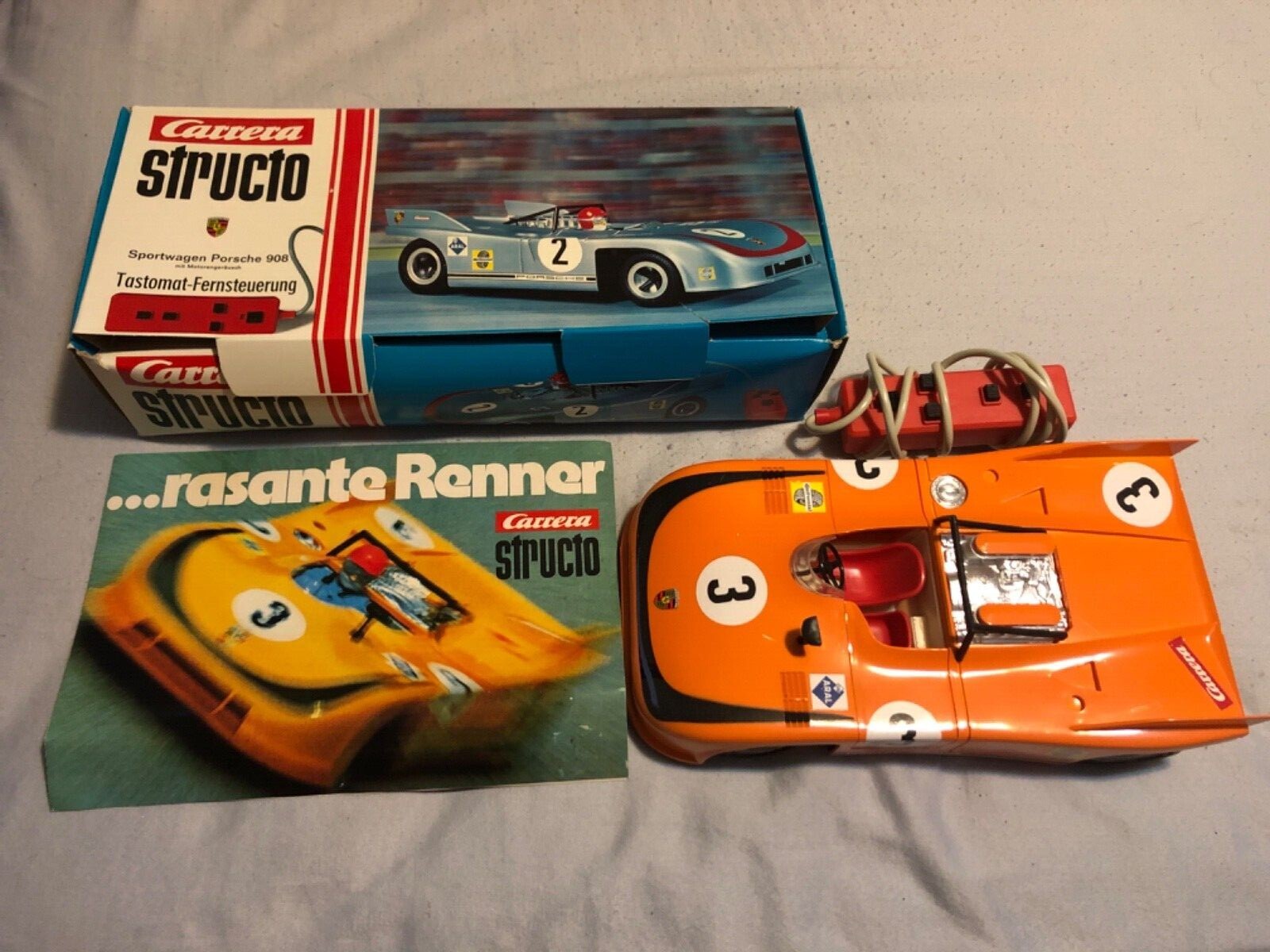 Vintage rare 1/12 Carrera Structo Porsche 908 R/C Racing Car New | eBay