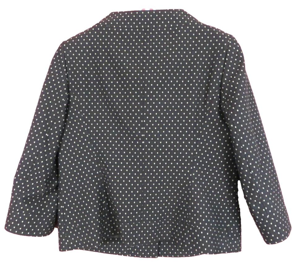 CJ0760 LAFAYETTE 148 NY Women's Cotton Jacket 3/4 Sleeve Geometric ...