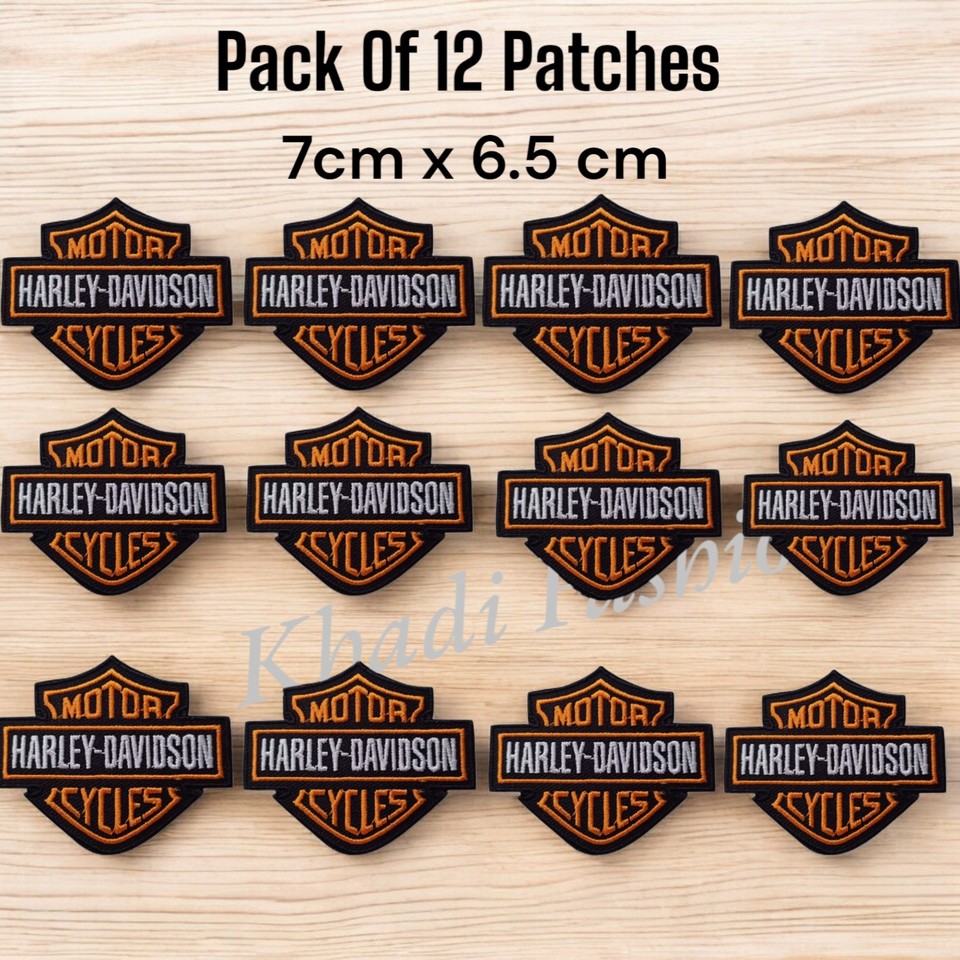 24 pcs Harley Davidson Patch Embroidered Motorcycle biker Patches Badge ...