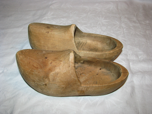 VTG Pair of Wooden Dutch Clog Shoes Child Size 8-1/2 | eBay