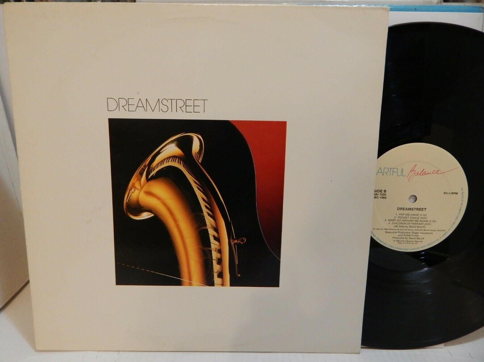 DAVID BORUFF DREAMSTREET Keyboards Saxophones Synthesizers New Age LP ...