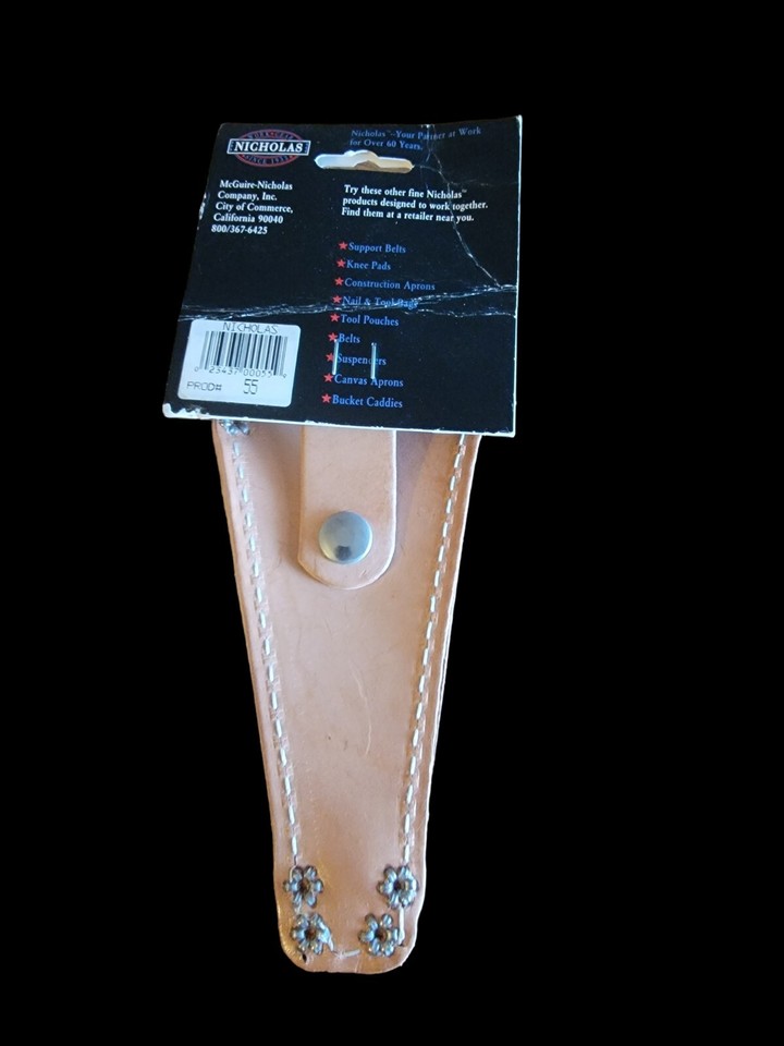 2 Vintage Nicholas Work Gear Leather Tool Belt Cowhide USA - 449 & 55 ...