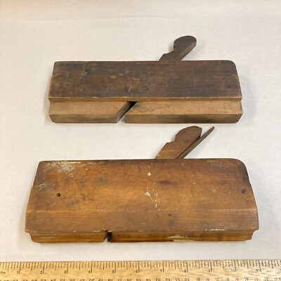 Vintage Wood Molding Planes 2 Pc Single Iron w/ (1) #92 Sandusky Ohio ...