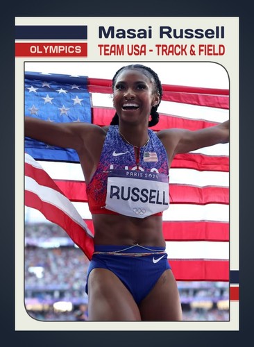MASAI RUSSELL USA UNITED STATES PARIS 2024 OLYMPICS TRACK FIELD CUSTOM ...