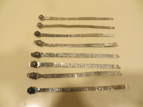 Vintage Wisconsin Deer Hunting Tags Lot Of 8 | eBay