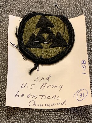 US Army 3rd Logistical Command Patch | eBay